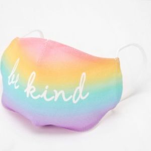 Claire's | Accessories | Claires Be Kind Rainbow Adult Face Mask | Poshmark